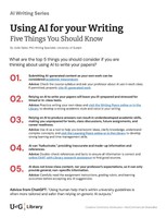 Using AI for your Writing: Five Things You Should Know | Digital ...